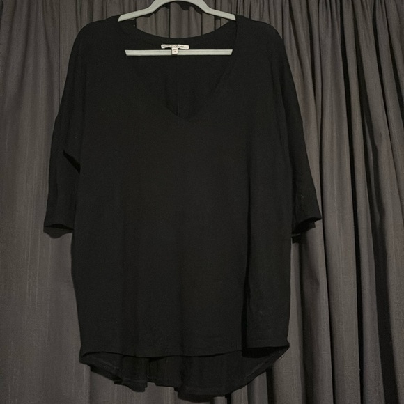 Express | Sweaters | Express Black Oversized Tunic V Neck Sweater Large ...
